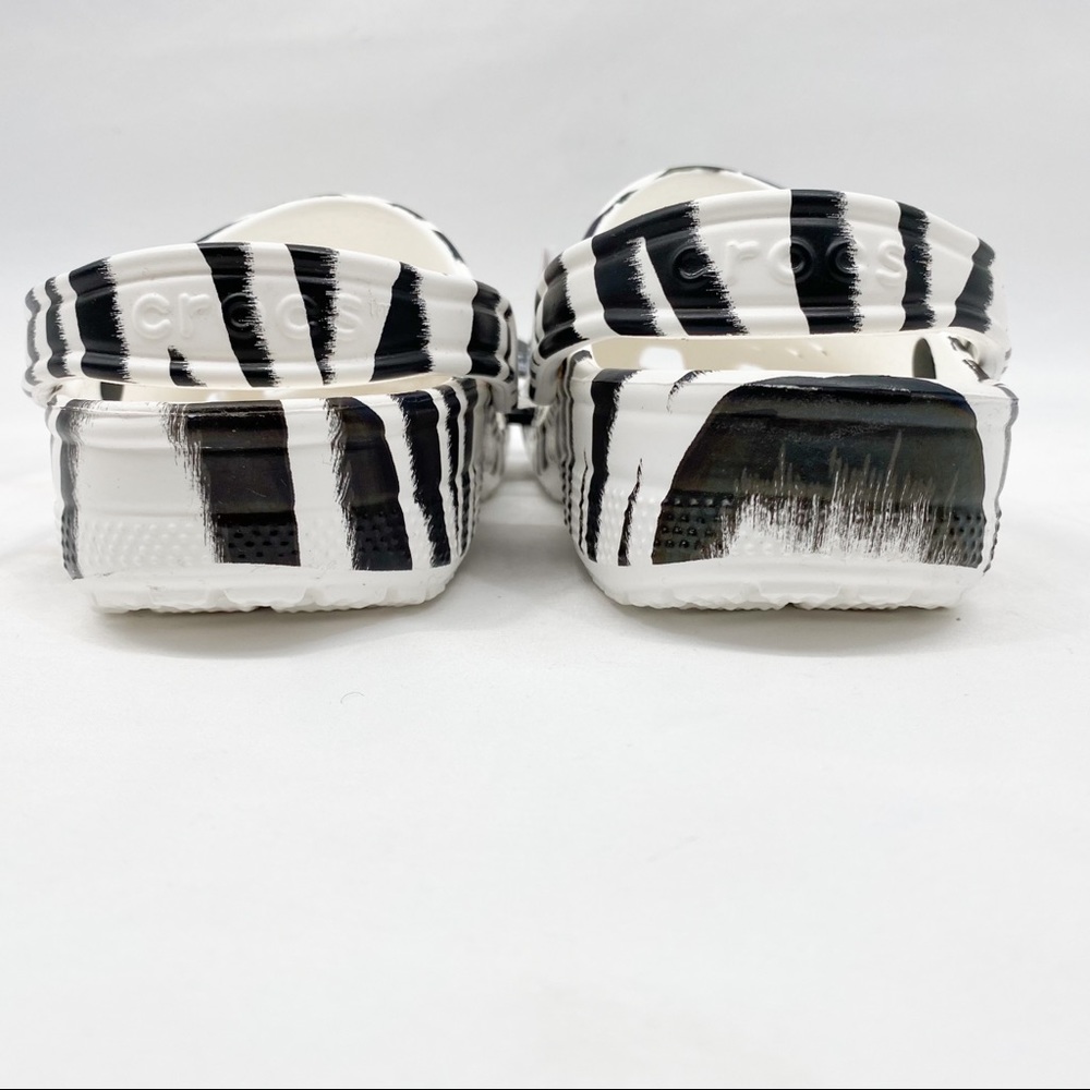 Crocs Zebra Classic Animal Print Clogs - Gem